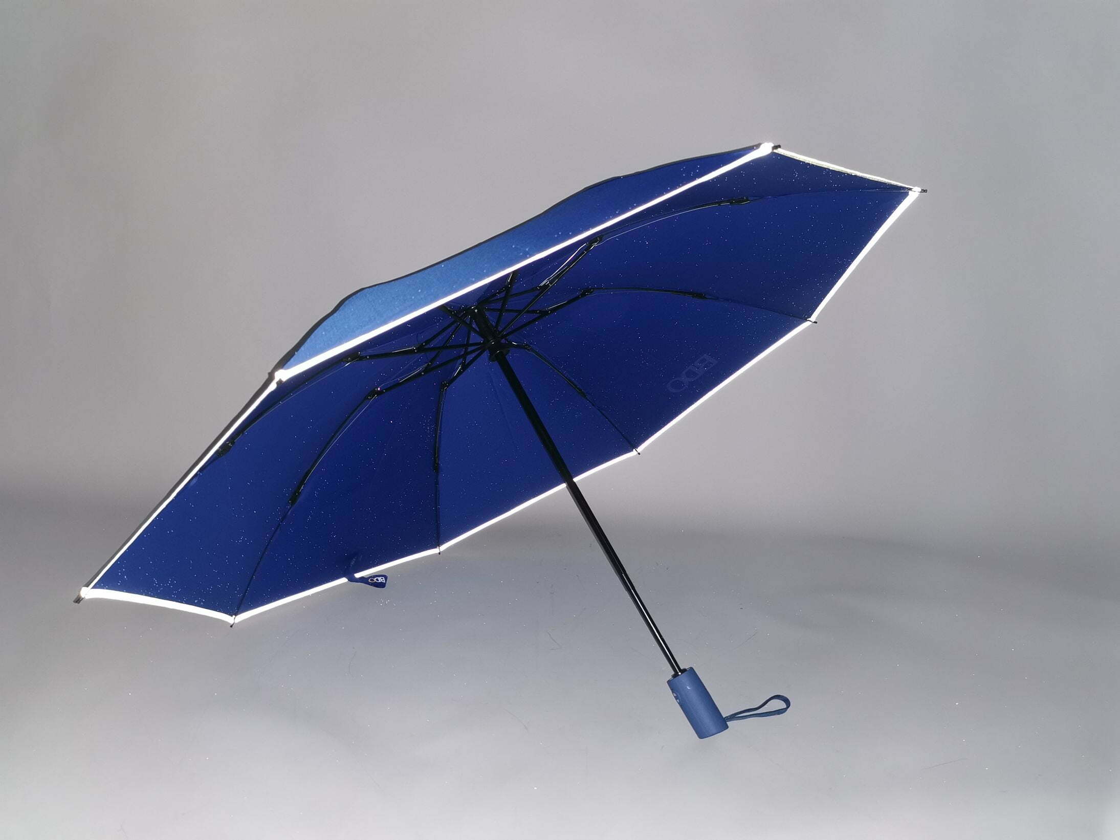 22 inch AOAC Inverted windproof 3 fold umbrellas for USA market ...