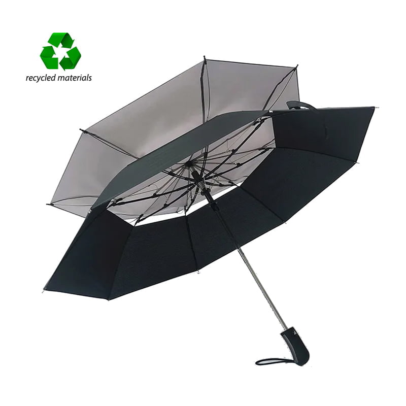 23 inch Auto Double Ribs 2 fold umbrella for promotion – Targood Umbrella