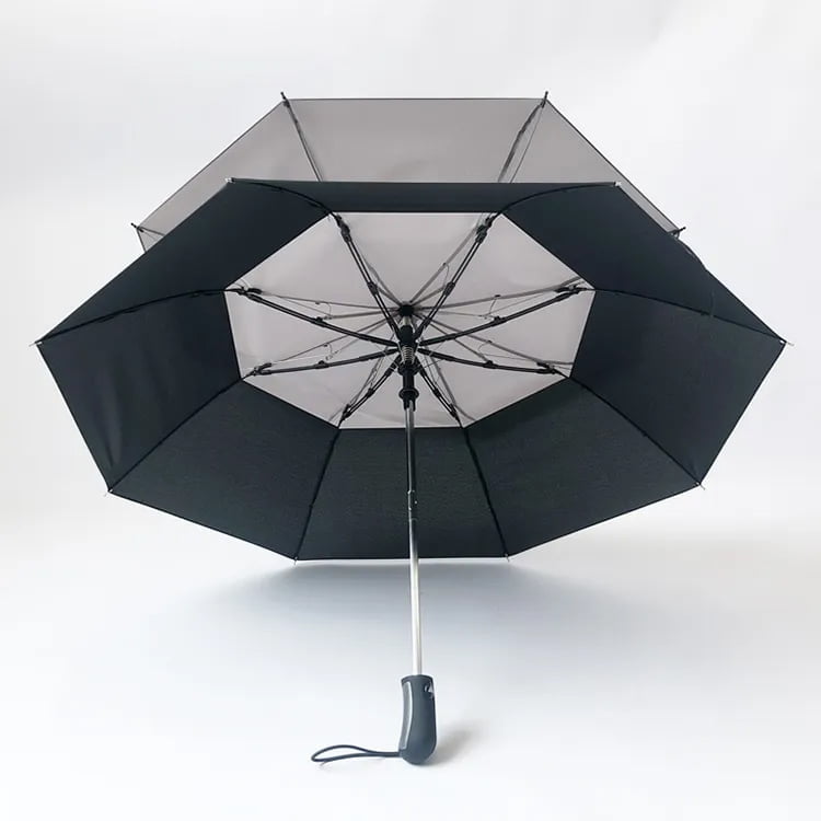23 inch Auto Double Ribs 2 fold umbrella for promotion – Targood Umbrella