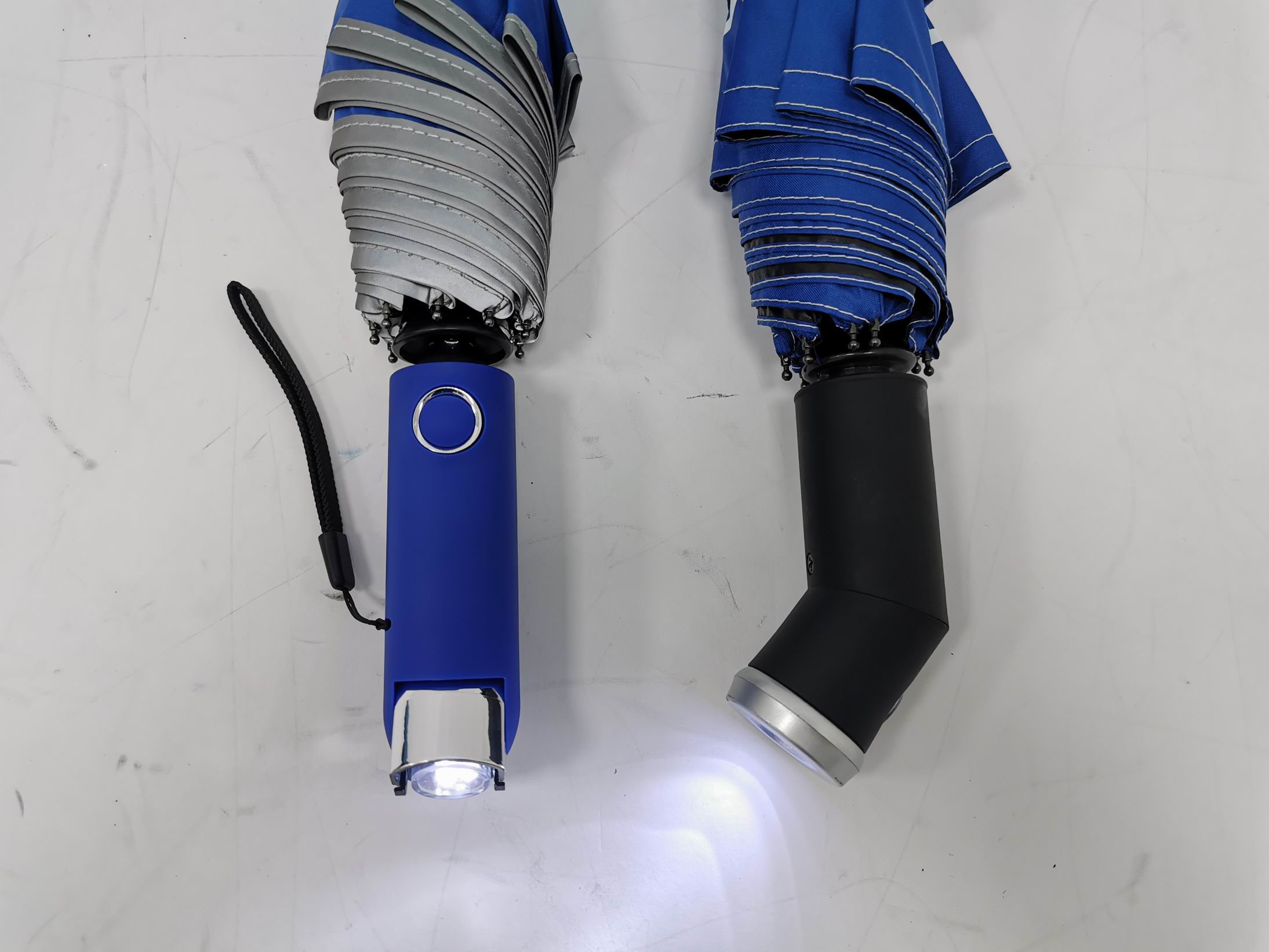 22 inch 8 Ribs Auto open & close LED 3 fold umbrellas – Targood Umbrella