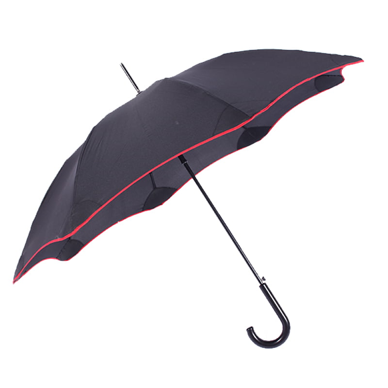 23 inch 8 Ribs None tip Crook handle Auto open straight umbrellas ...